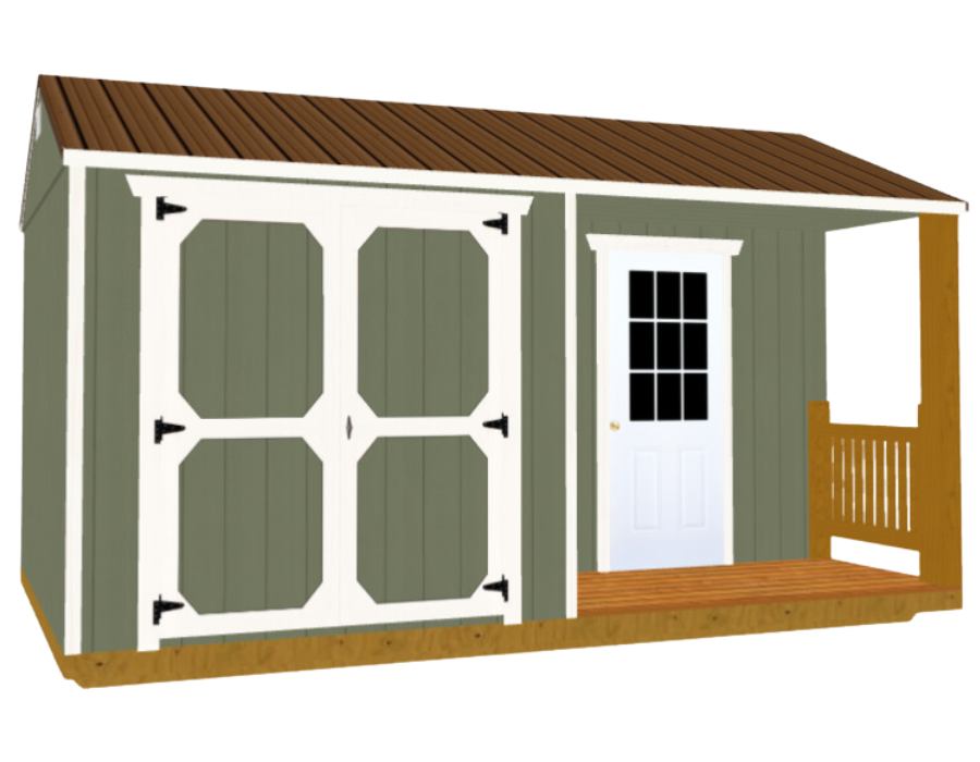 Side Porch Package - Portable Buildings of Alberta